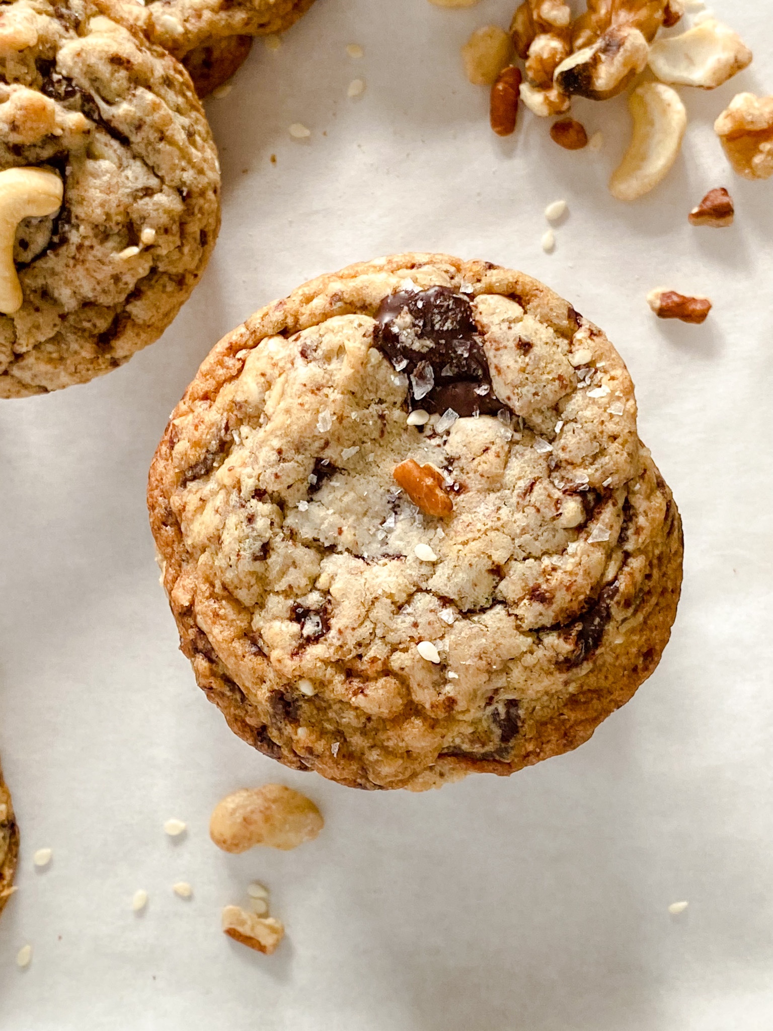 Nutty Chocolate Chip Cookies - Northern Ginger - Cookies and Bars