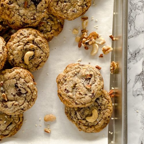 Nutty Chocolate Chip Cookies - Northern Ginger - Cookies and Bars