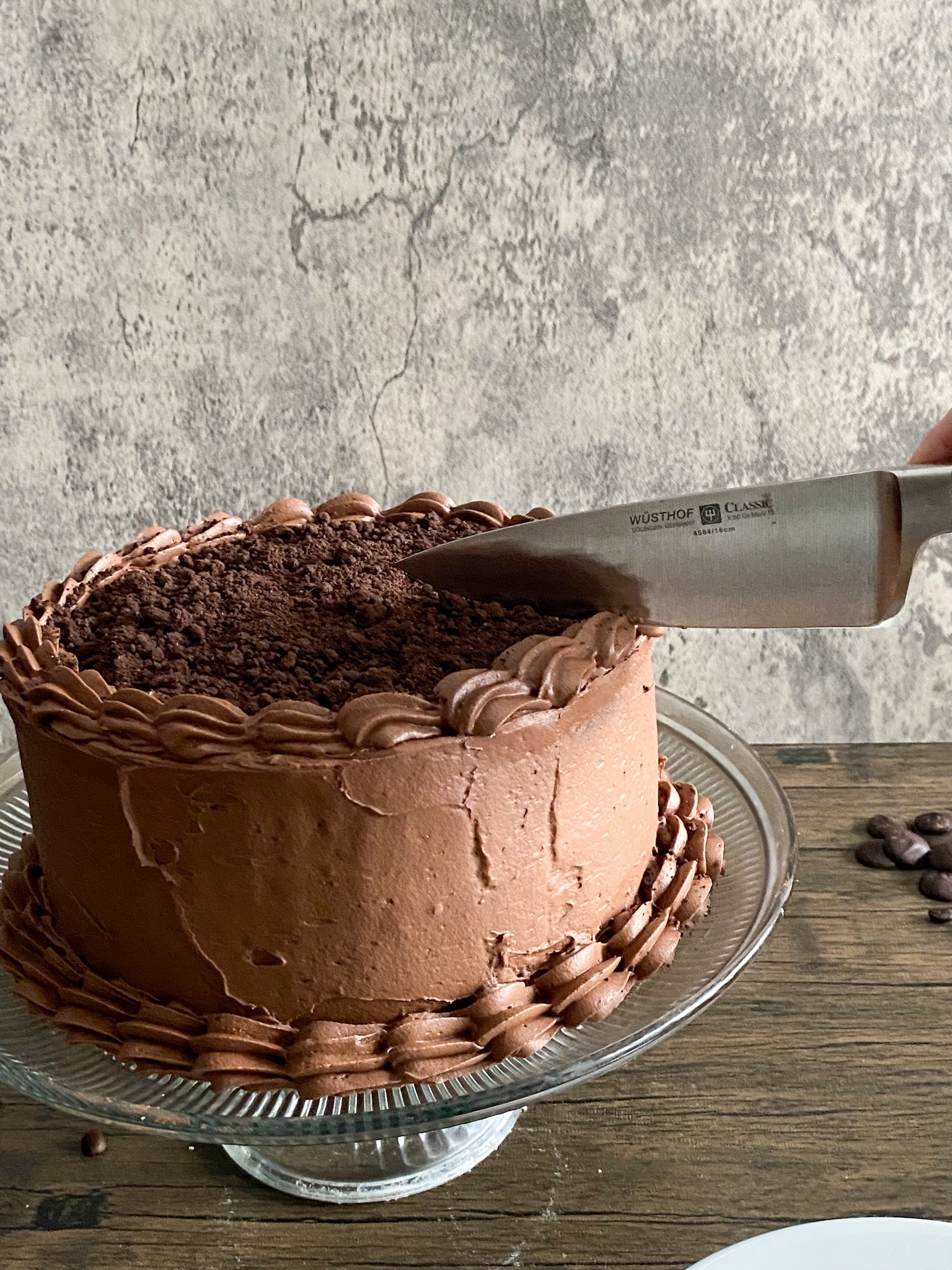 Double Chocolate Mocha Crunch Cake - Northern Ginger